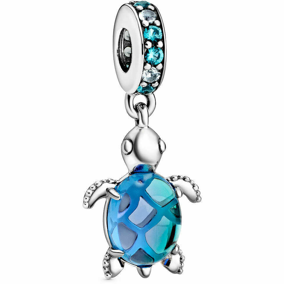 Pandora Charm Pendant Sea Turtle Murano Glass 38067