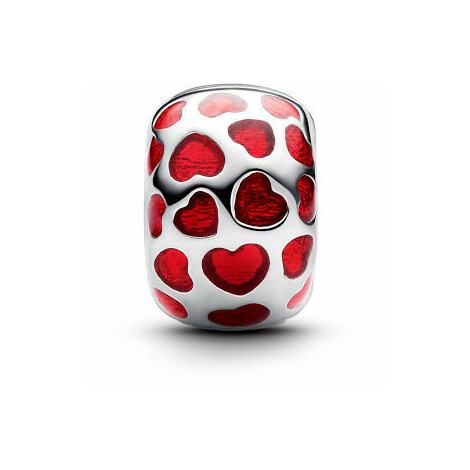 Pandora Clip Red Hearts | Franco Cuomo Gioielli