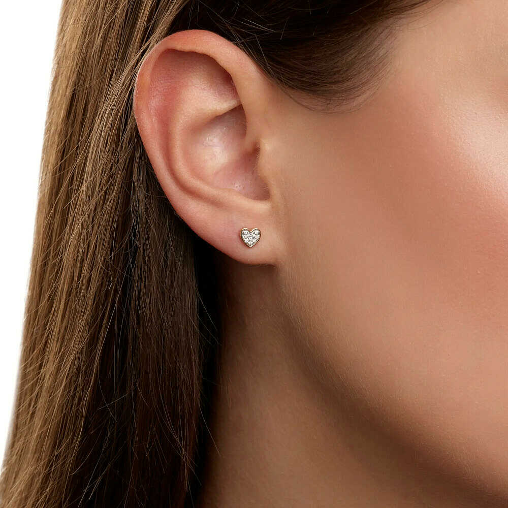 Rose gold jewellery earrings store